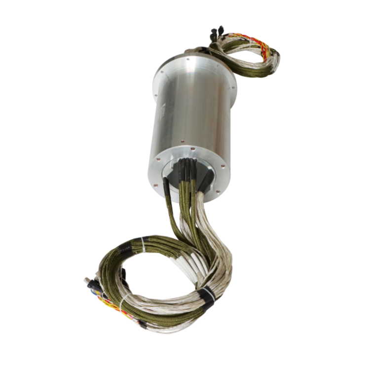 China Inner diameter 90mm Ethernet slip ring 81-channel integral precision conductive slip ring ...